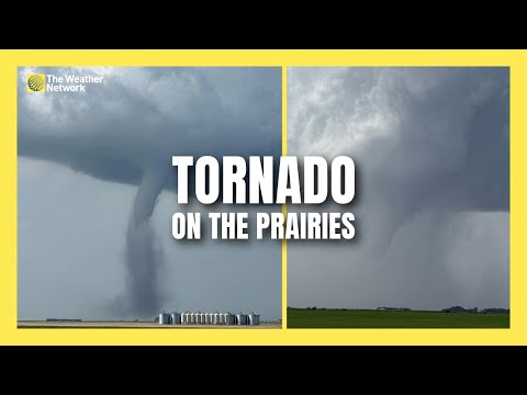 Tornado Captured On Camera During Severe Storms On The Prairies