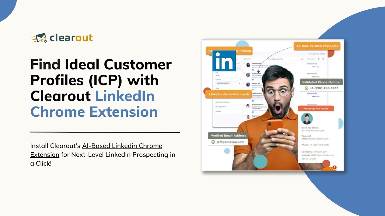 How to use the Clearout Chrome extension to find your ideal prospects on LinkedIn