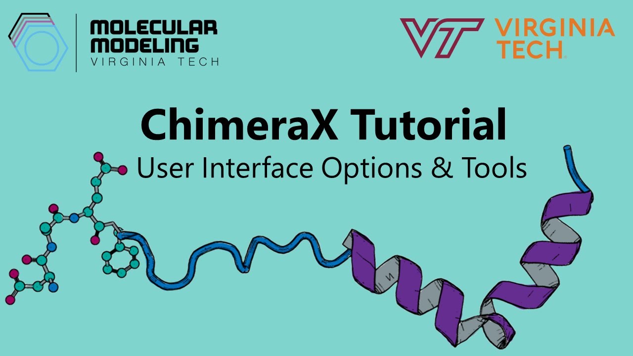 ChimeraX Tutorial: User Interface Options and Tools | Brown Lab