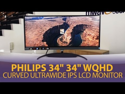Philips BDM3490UC 34" WQHD Curved Ultrawide IPS LCD Monitor - Mwave.com.au