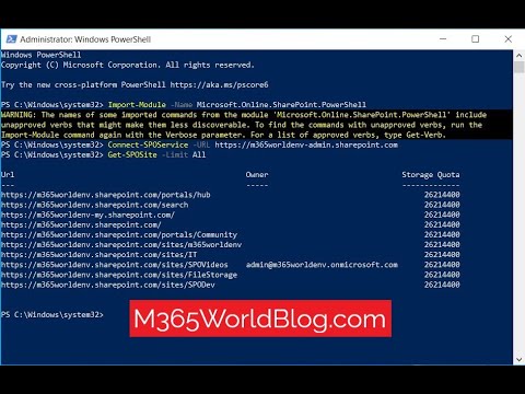 Install and Connect to SharePoint Online PowerShell Module