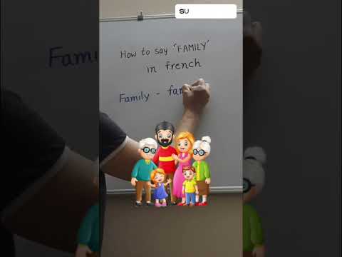 How to say FAMILY in French - Learn French - Onward Academy | #fyp #shorts #foryou #viral
