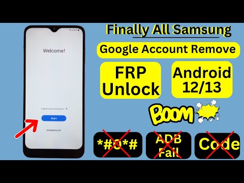 All Samsung A02s/A04s/A10s/A12/A13/A20/A03/A21s/A32/A50/A70 FRP Bypass | 2024 New Security Bypass