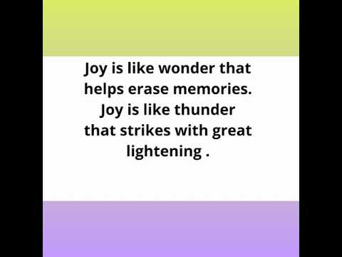 Joy rhymes