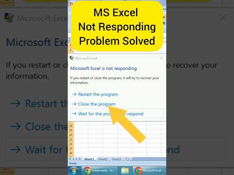 MS Excel not responding problem solved #tipsandtricks #techtips #techshorts #tech #shorts #msexcel