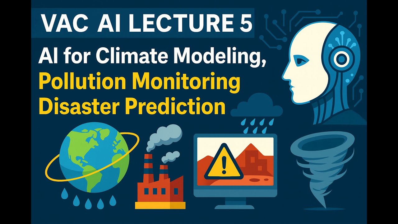 VAC, AI, Unit 4, Lecture 5: Climate Modeling, Pollution Monitoring & Disaster Prediction using AI