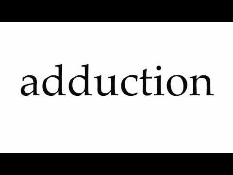 How to Pronounce adduction