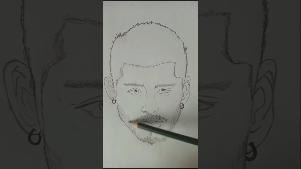 Experimenting with Zayn Malik’s portrait ✏❤ #shorts #onedirection  #trending