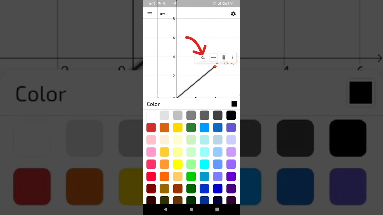Como trazar segmentos en Geogebra