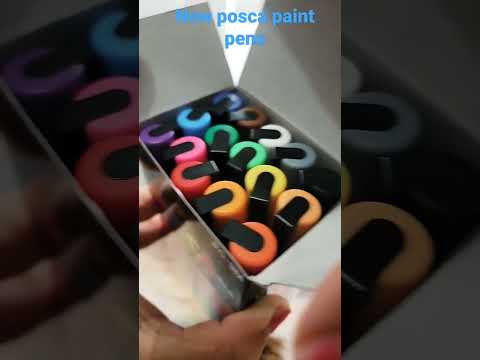 unboxing new posca paint pens #posca #poscaart