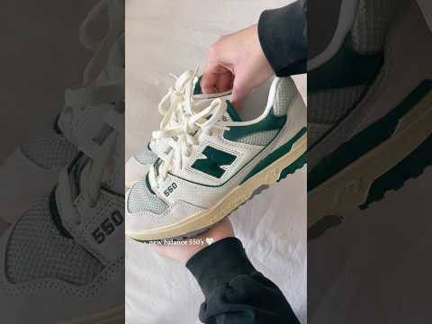new balance 550 unboxing 🤍 #newbalance #shoeunboxing