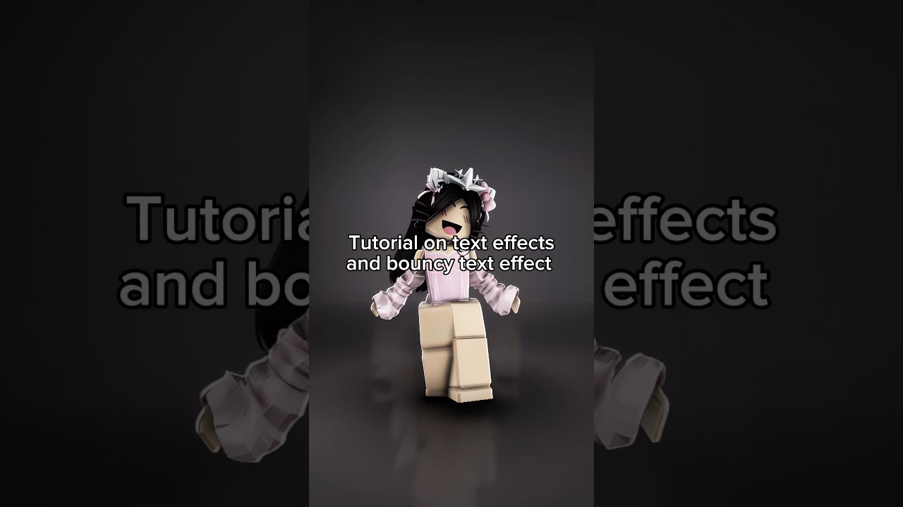 Tutorial on text effects & bouncy text effect! #roblox #robloxedit #aftereffects #tutorial #edit