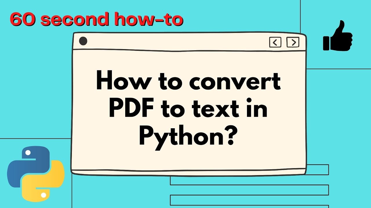 How to convert PDF to text in Python?