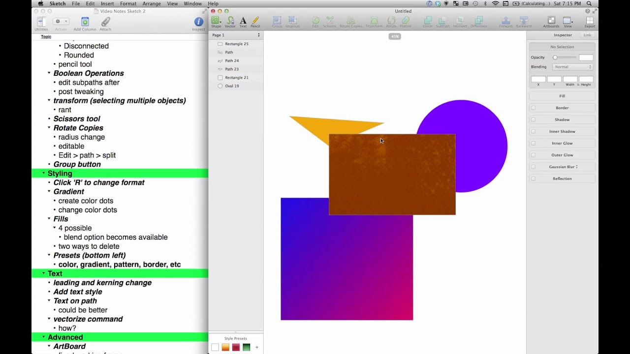 Sketch 2 by Bohemian Coding Tutorial and Walkthrough