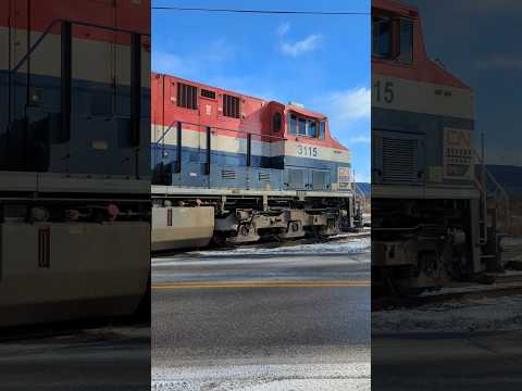 CN M323 in St Albans VT #CN #BCrail #heritageunit #stalbans #vermont #vt #shorts