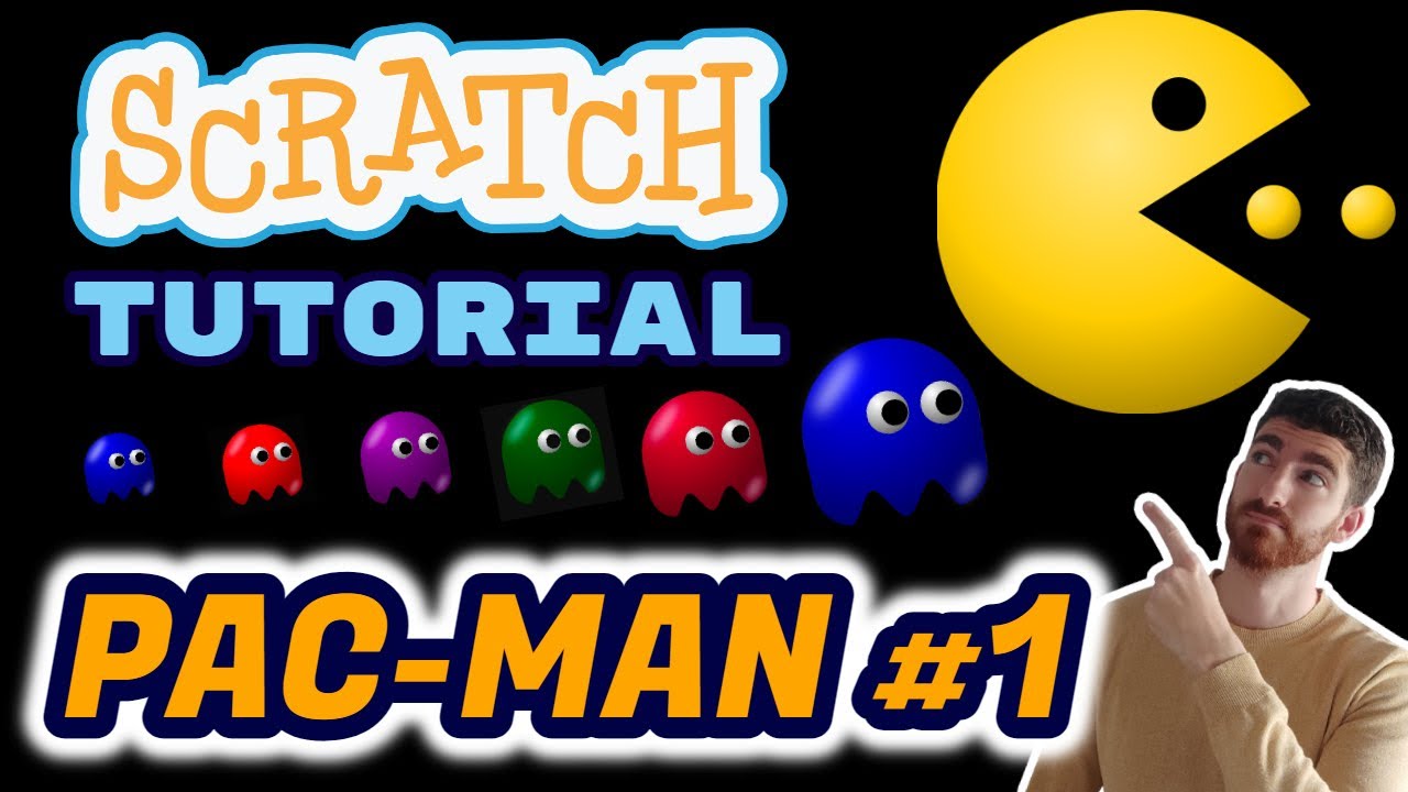 How to make PAC-MAN Game 🟡 | Create and code your own Pacman - Scratch 3.0 Tutorial #1