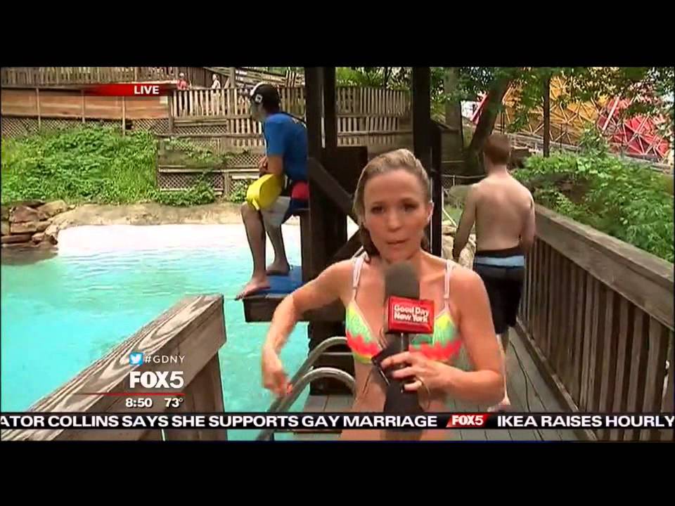 News Anchor Greg Kelly Shamelessly Ogles Bikini-clad Fellow Reporter On Air