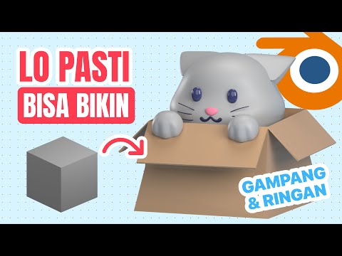BLENDER TUTORIAL UNTUK PEMULA | MEMBUAT 3D KARAKTER KUCING