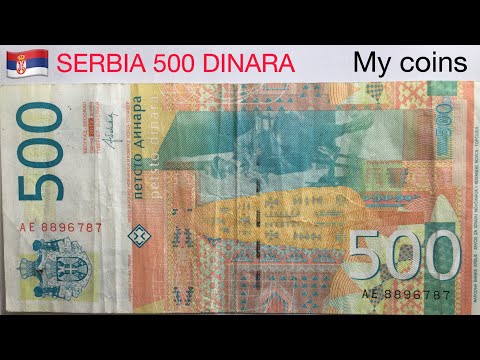 SERBIAN BEAUTIFUL 500 DINARA banknotes 2012/MY COINS