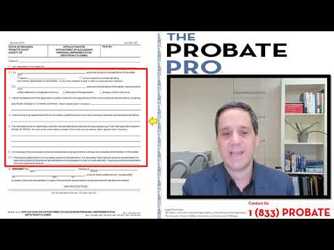 Application for Appointment of Successor Personal Representative