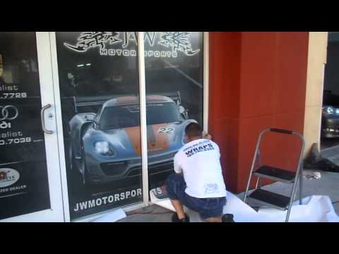 House of Wraps - J & W Motorsports Storefront install