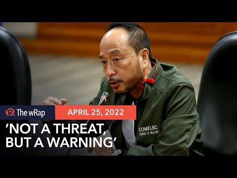 Comelec's Rey Bulay threatens to have poll body critics arrested