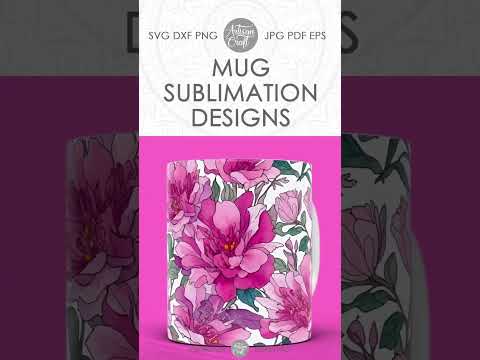 Make #teacherappreciation gifts with these #watercolorfloral mug sublimation PNG images