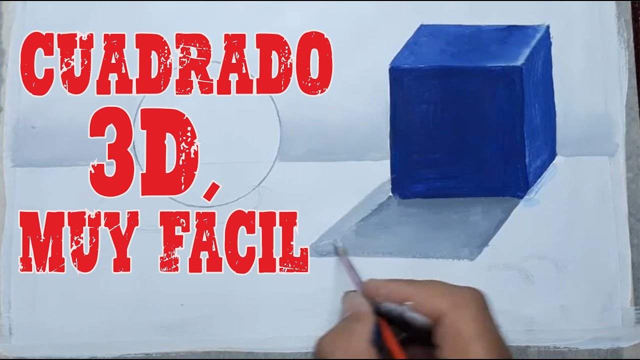 How to paint a 3D square. 3D cube