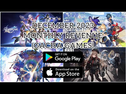 TOP 10 HIGHEST EARNING GACHA MOBILE GAMES (Monthly revenue December 2023)