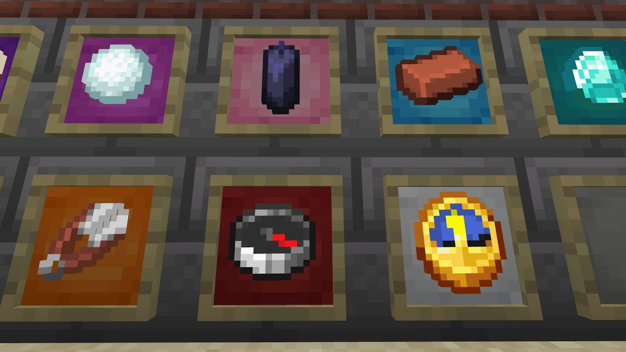 Minecraft Bedrock: Colored Item Frames (Addon Showcase)