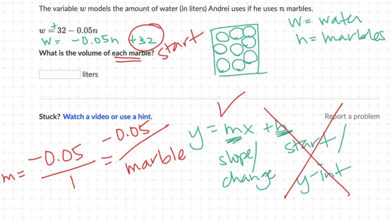 8th Grade Math: Linear Equations Word Problems Equations
