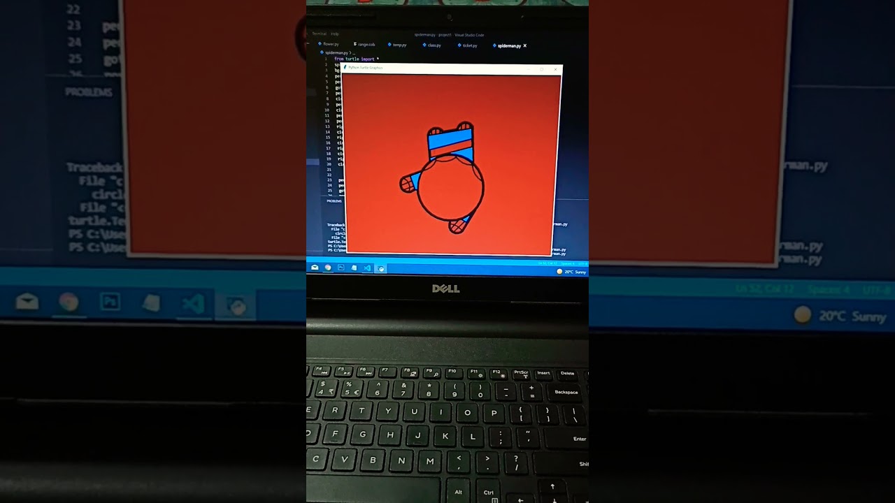 python turtle 🐢 program source code https://github.com/AlkeySheng/Spiderman