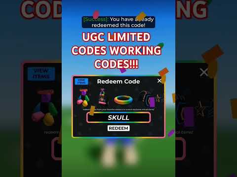 UGC LIMITED CODES WORKING CODES!!!2025 🌟#Roblox #ugclimited