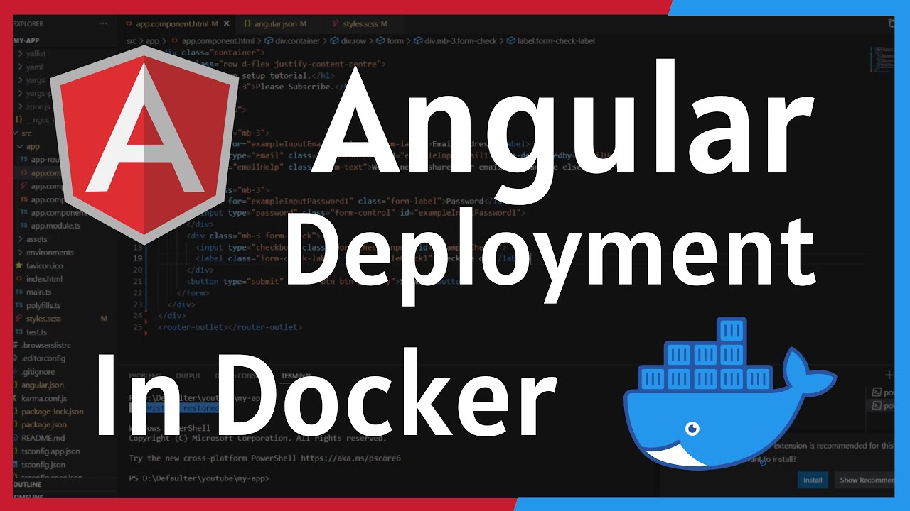 Deploy Angular App in Docker Container | Angular 14 | Docker