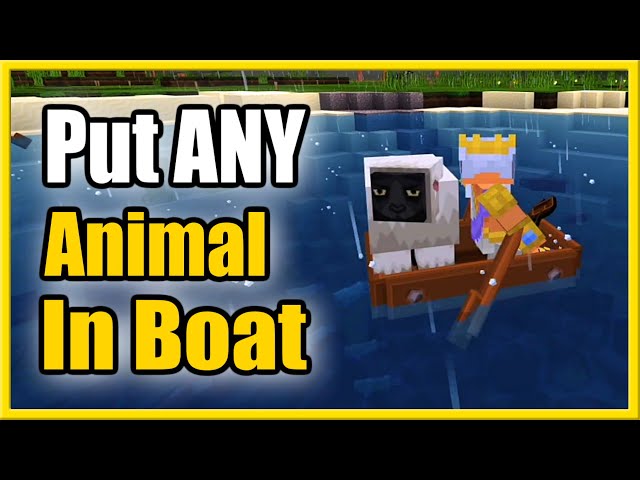 Which Minecraft mobs can you trap in a boat?