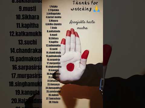 Asanjukta hasta mudra...#odissi #mudra#tutorial vdo