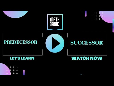 predecessor and successor🔥predecessor examples,definition🔴Step by step explained for beginners🔴rules