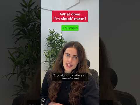 What does 'shook' mean? #english #shook #vocabulary