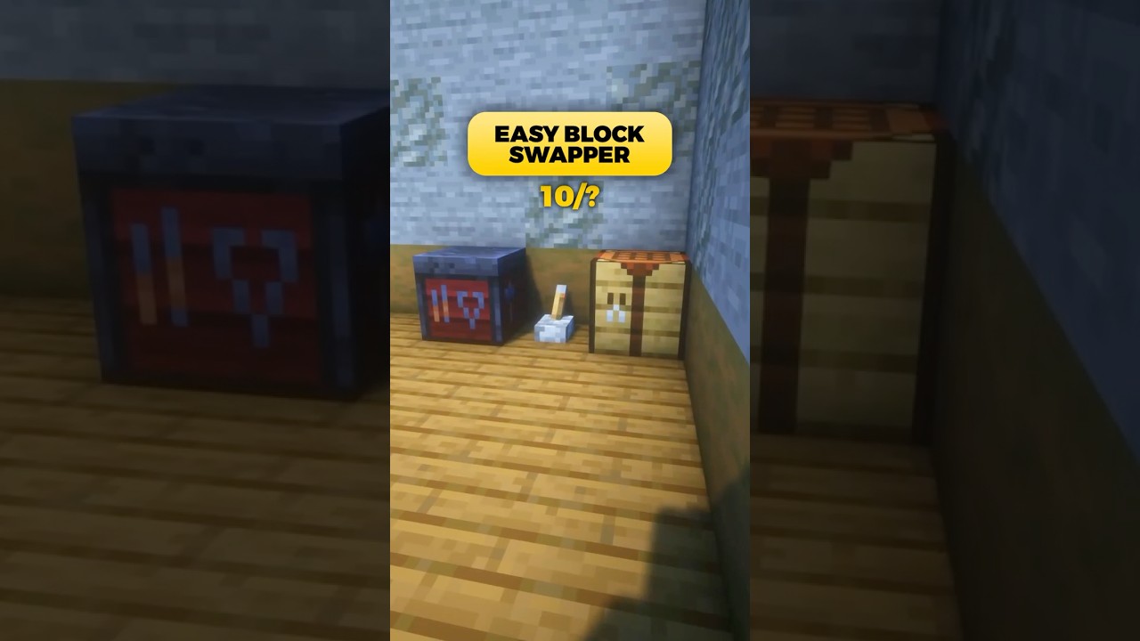 Block Swapper Tutorial | Try this simple redstone trick in Minecraft