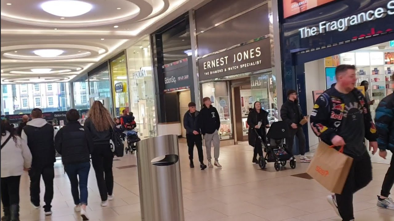 Newcastle Eldon Square Shopping centre walkabout