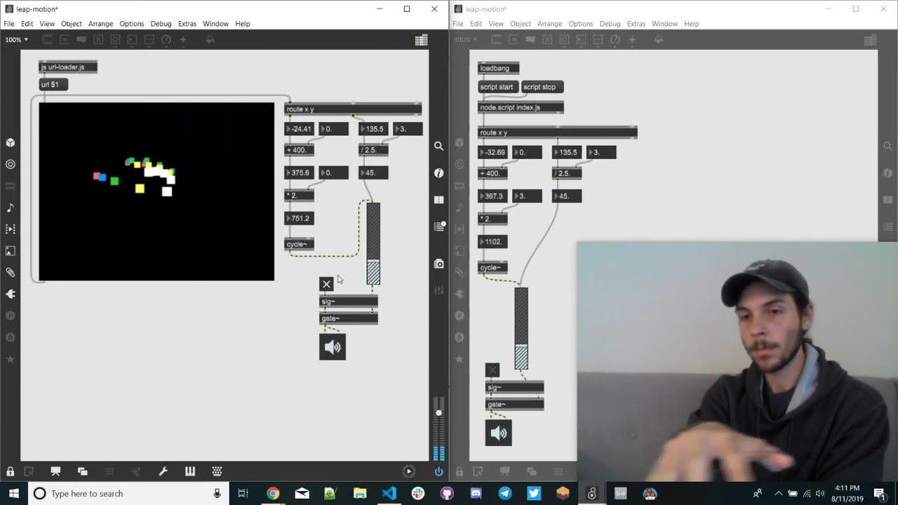 Leap Motion v4 JavaScript SDK - Max MSP Support