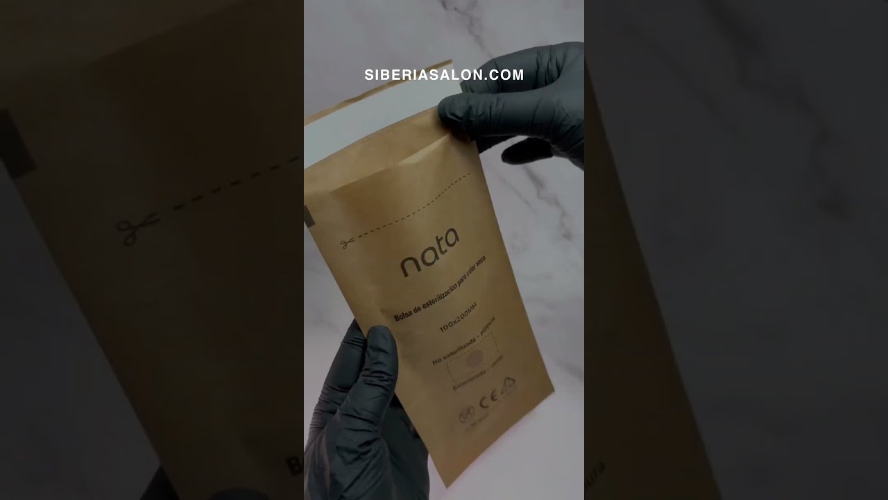 BOLSAS DE ESTERILIZACIÓN para utensilios de manicura 🦠❌ tienda de uñas 📍SIBERIASALON.COM
