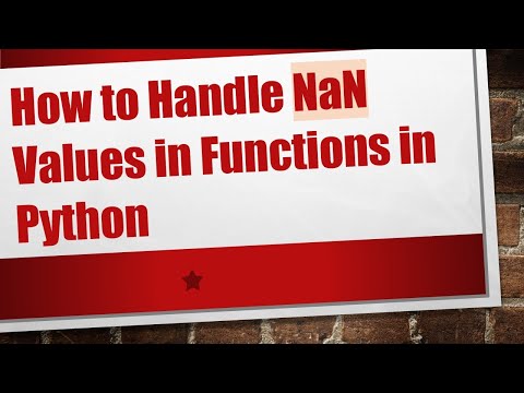 How to Handle NaN Values in Functions in Python