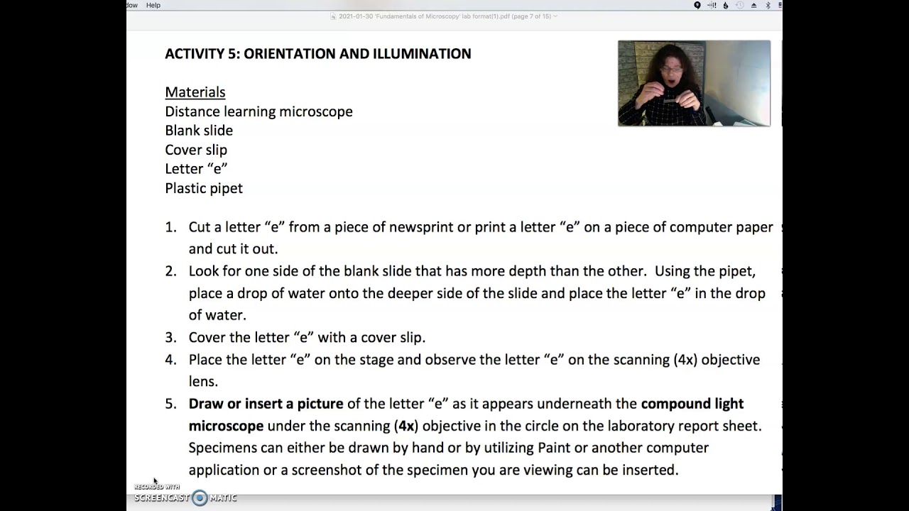 Lab Activity 5   letter 'e'