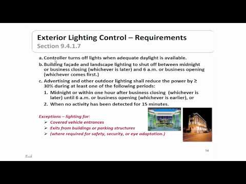 ASHRAE Standard 90.1 2010, Part V-- Lighting Provisions