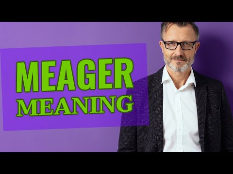 Meager | Definition of meager π π π π π