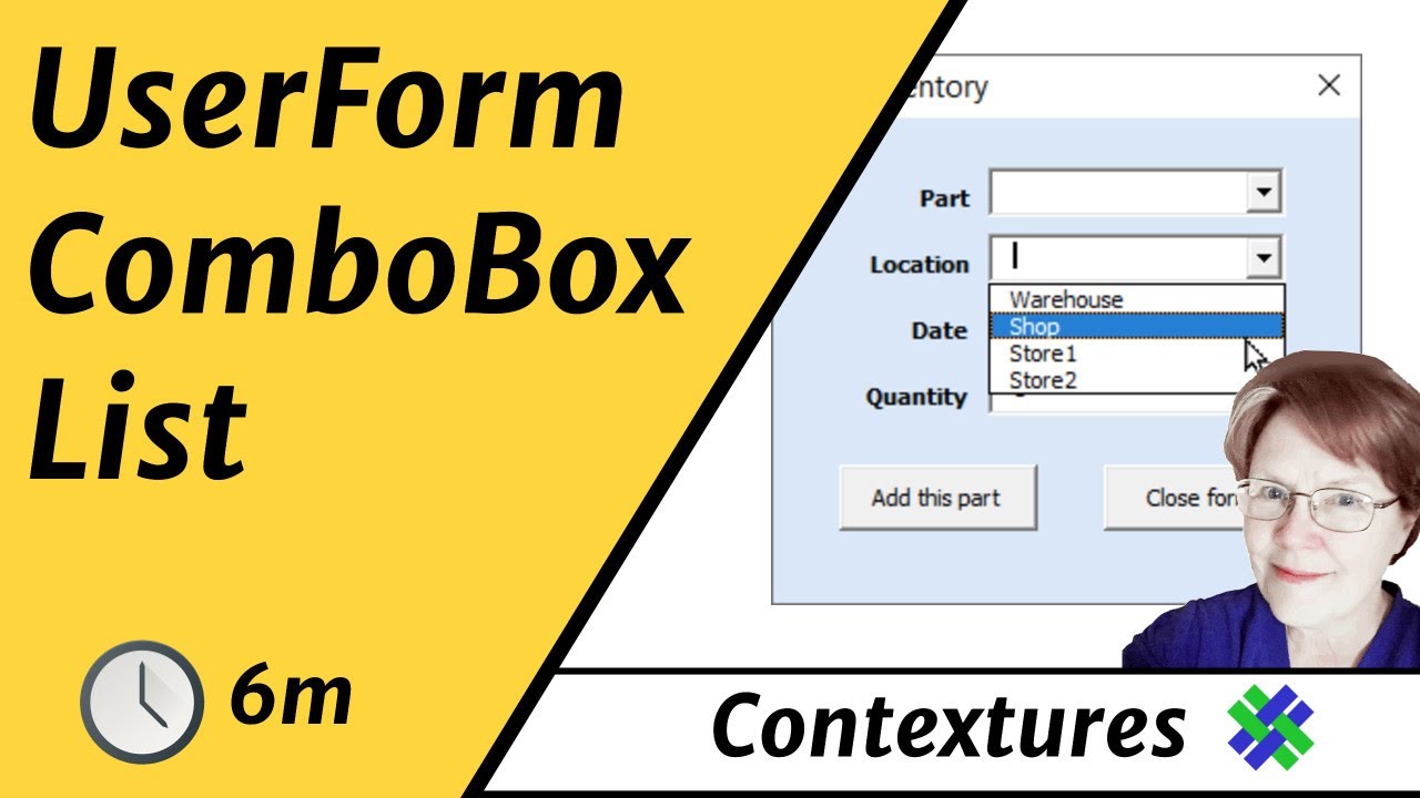 Excel VBA UserForm ComboBox Lists