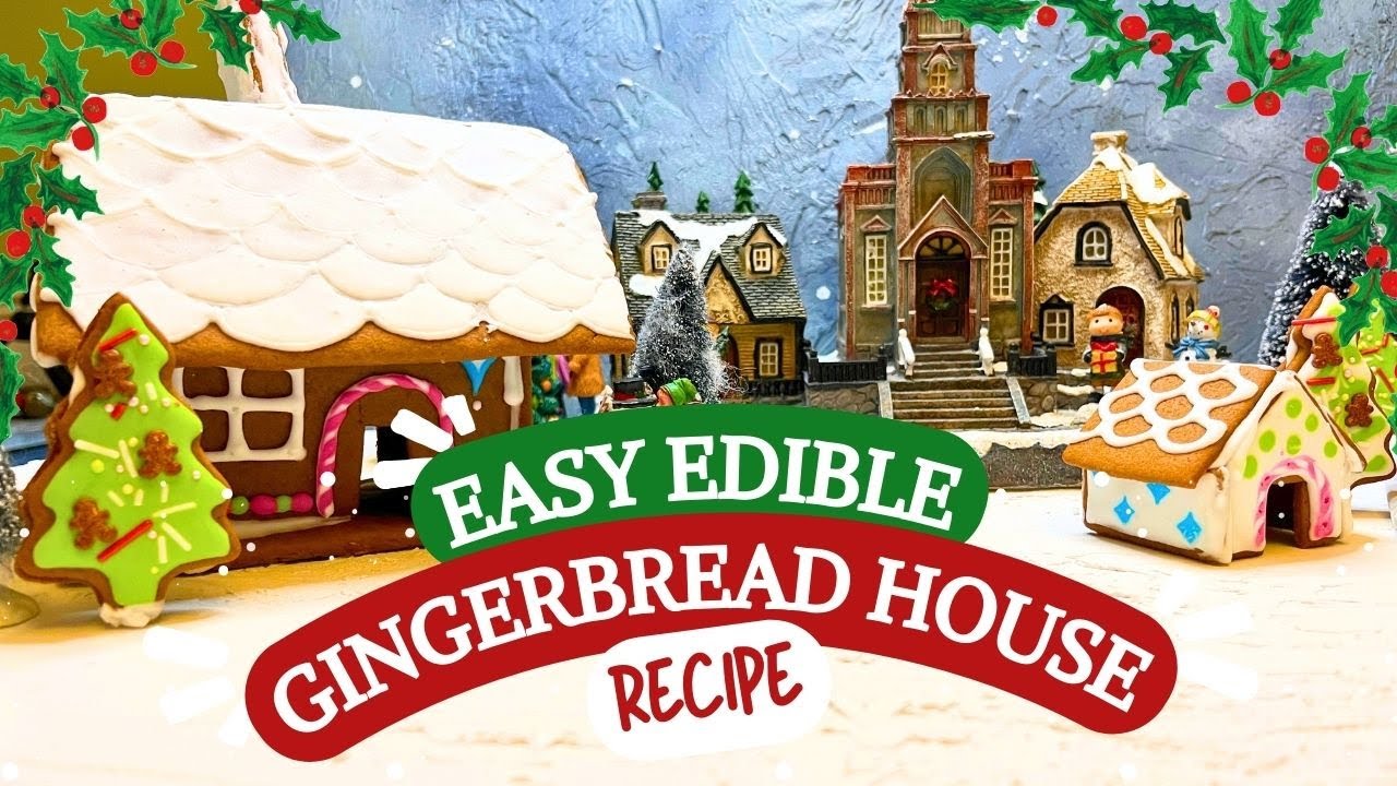 How to Make a DELICIOUS Edible Gingerbread House including icing!