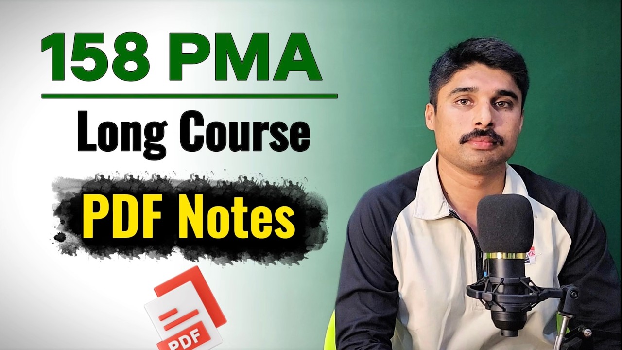 158 PMA Preparation PDF Notes | Pakistan Military Academy Long Course