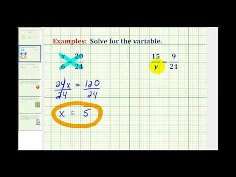 Solving Proportions Using Cross Products | CK-12 Foundation